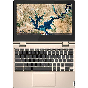 Lenovo Chromebook Flex 3 2-in-1 Convertible Laptop in Almond Intel Processor 64GB eMMC 4GB 11.6in IPS Touchscreen BT Webcam (Renewed)