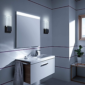 Derynome Outdoor Wall Sconce 2 Pack,Wall Light Fixture with Bubble Glass for Doorway Garden Hallway Patio Living Room,Oil Rubbed Bronze