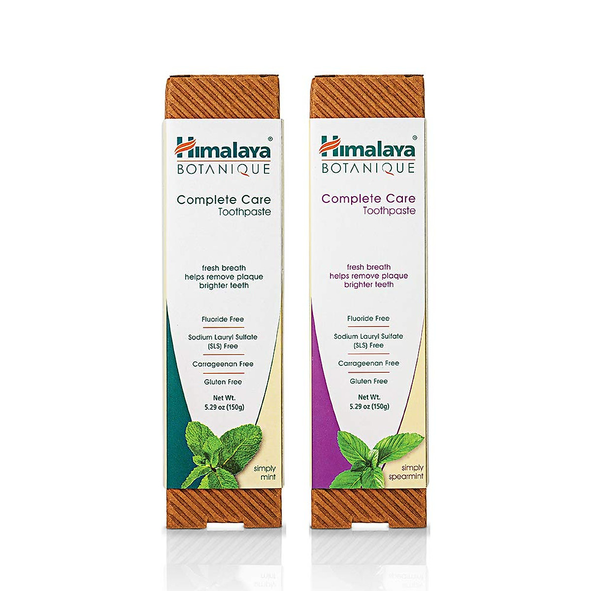Himalaya Complete Care Toothpaste - Simply Mint Plus Simply Spearmint 5.29 oz/150 gm - Bundle