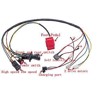 weelye Children Electric Car DIY Accessories Wires,Self-Made Toy Car of Parts, for Electric Car Kids Ride on Toys