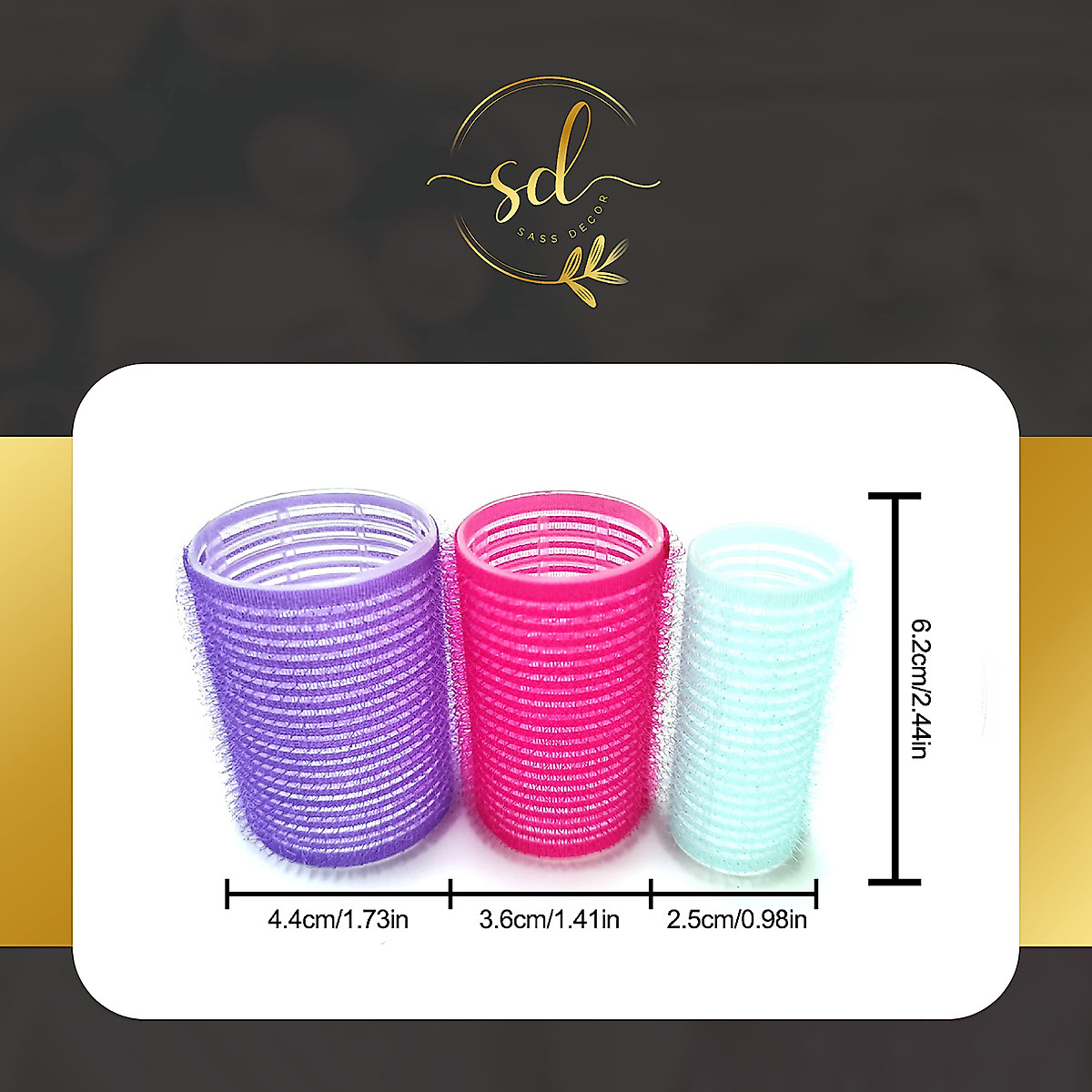 49 Pack of Large Hair Rollers - Easy to Use - 12 Clips and 1 Comb Included - Heatless Hair Curlers No Heat are Great for All Hair Types/Lengths - Less Damage No Heat Curlers Hair Roller