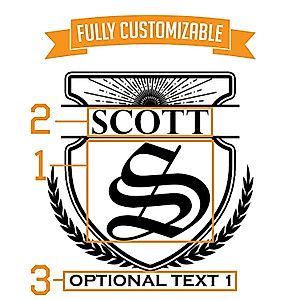 Personalized Etched 11oz Whiskey Glass - Custom Engraved Bourbon Customized Gifts for Men, Dad Scotch Drinking Birthday Glasses, Groomsmen Gifts, Liquor Cocktail Rocks Old Fashioned, Scott Monogram