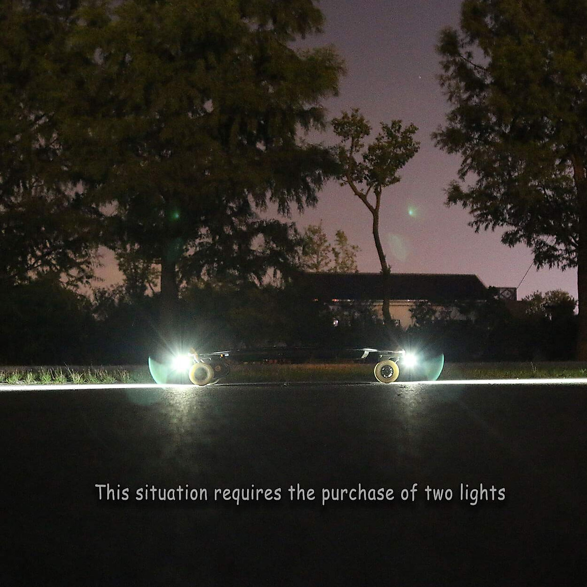 IWONDER V2.0 Skateboard Lights Waterproof Brightness USB Rechargeable Safety Longboard Light Accessories Led Lights for Electric Skateboard Longboard