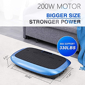 Natini Vibration Plate, Whole Body Vibration Platform Exercise Machine with Bluetooth Speaker, Home Fitness Equipment for Weight Loss & Toning(Jumbo Size)