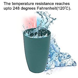 Wheat Straw Cups, 6PCS Reusable Plastic Cups 20 oz Unbreakable Drinking Glasses for Kitchen Dishwasher Safe Water Tumbler Set