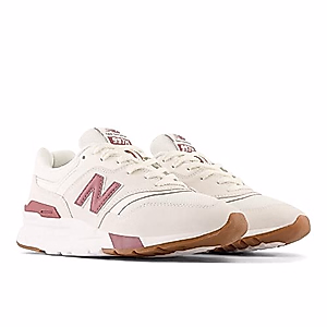 New Balance Women's 997H V1 Lifestyle Sneaker, Sea Salt/Washed Burgundy, 10