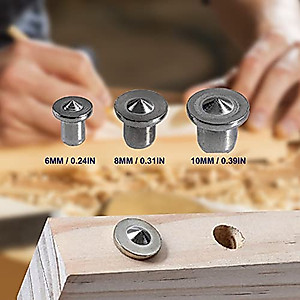 AeKeatDa 74 PCS Self Centering Dowel Jig Kit with Dowel Pins and Bits for Working Drilling and Marking