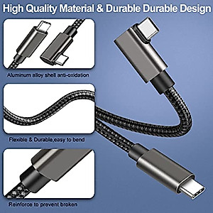 HEIXIAOYU VR Data Line Eyeglasses Elbow Connector, Transmission 5gb, 10-core Wire 60W20V3A 3.1GEN1 C Revolution C Public VR Stream Line (3m)