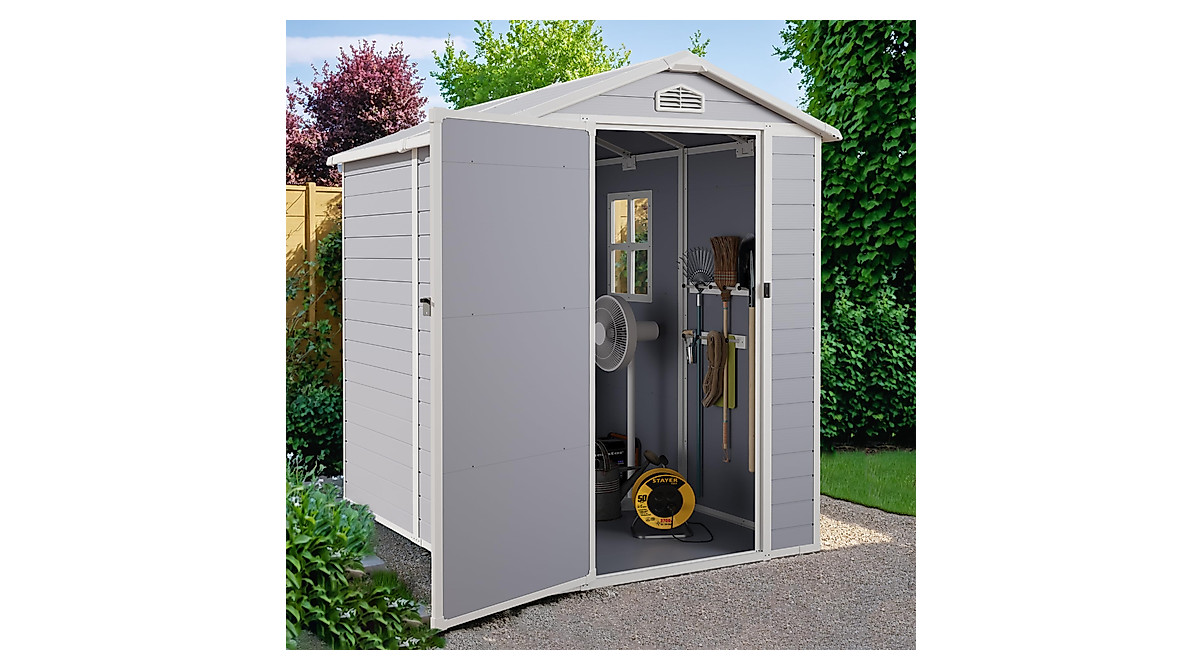 Devoko 6x4 FT Resin Shed - Weather-Resistant Outdoor Storage