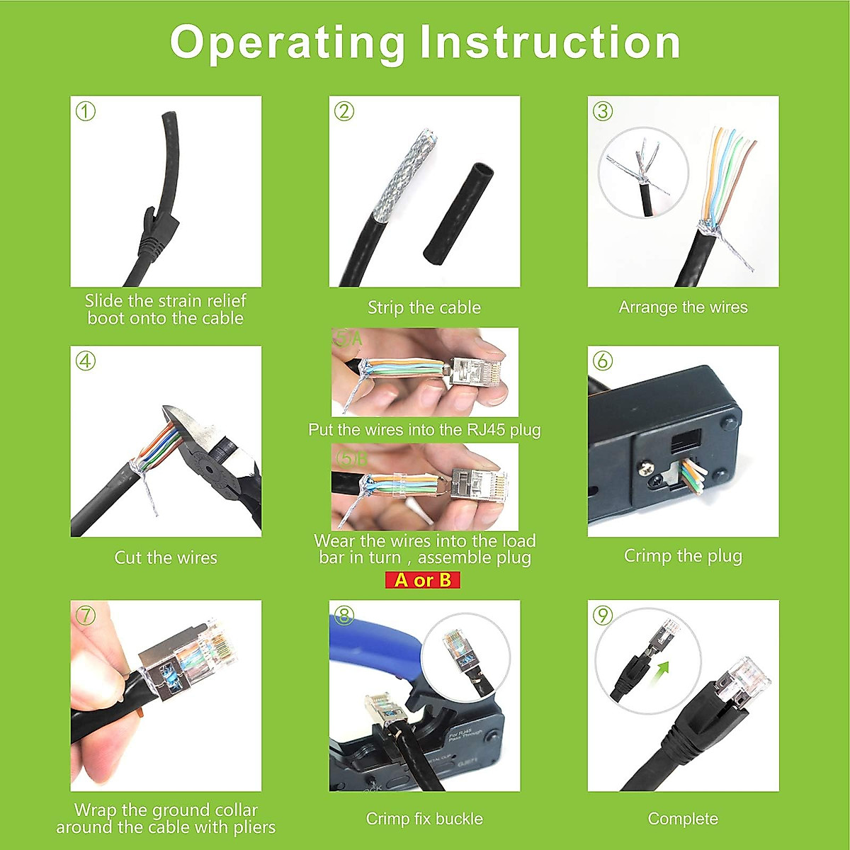 LEENUE CAT7 RJ45 Connector (30 Pack) 50μ Gold-Plated CAT6A RJ45 Pass Through Ethernet Plug for CAT7 Solid or Stranded Thick Network Cable 23 AWG