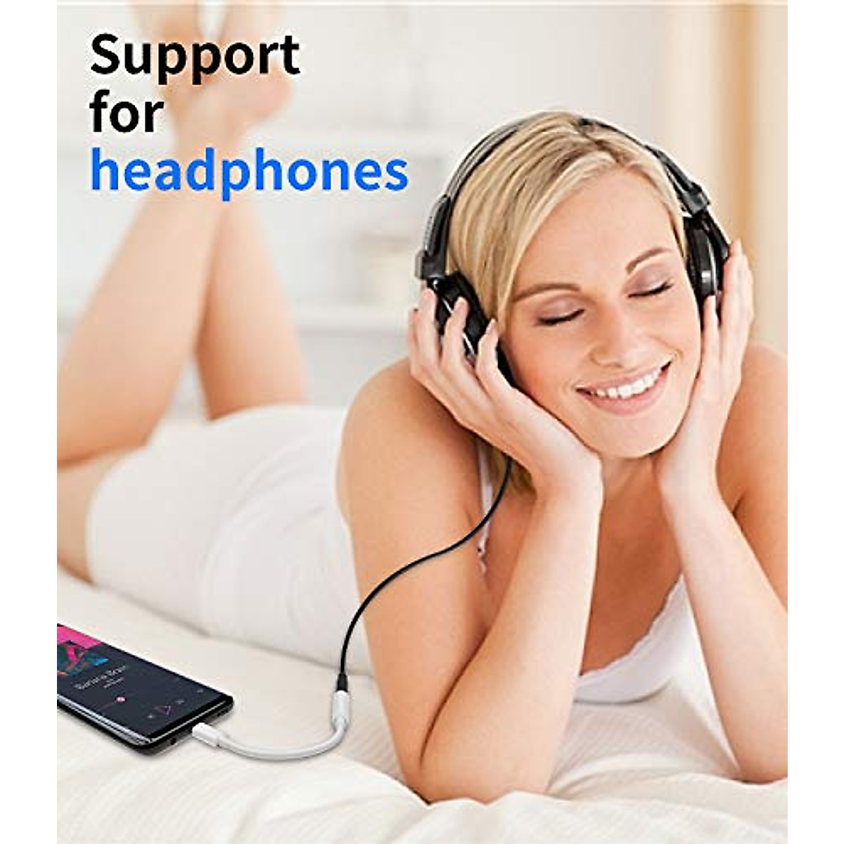 2pack,USB C to 3.5mm Headphone Jack Adapter,USBC Type C Android AUX dongle Audio for Google Pixel 6 5,Samsung Galaxy S21 S20 S10 S9Ultra Note,for iPad air4 Pro,Huawei Mate 30 40 LG Converter connector