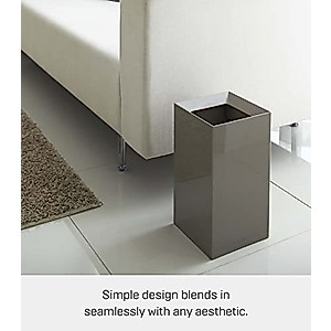 YAMAZAKI home 6950 Veil-Trash Can, Taupe