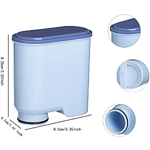 FCTATJR 4 Pack Coffee Machines Filter Compatible with Philips Saeco AquaClean CA6903, Aqua Clean Water for Fully Automatic Dedicated Anti-Lime Scale (4)