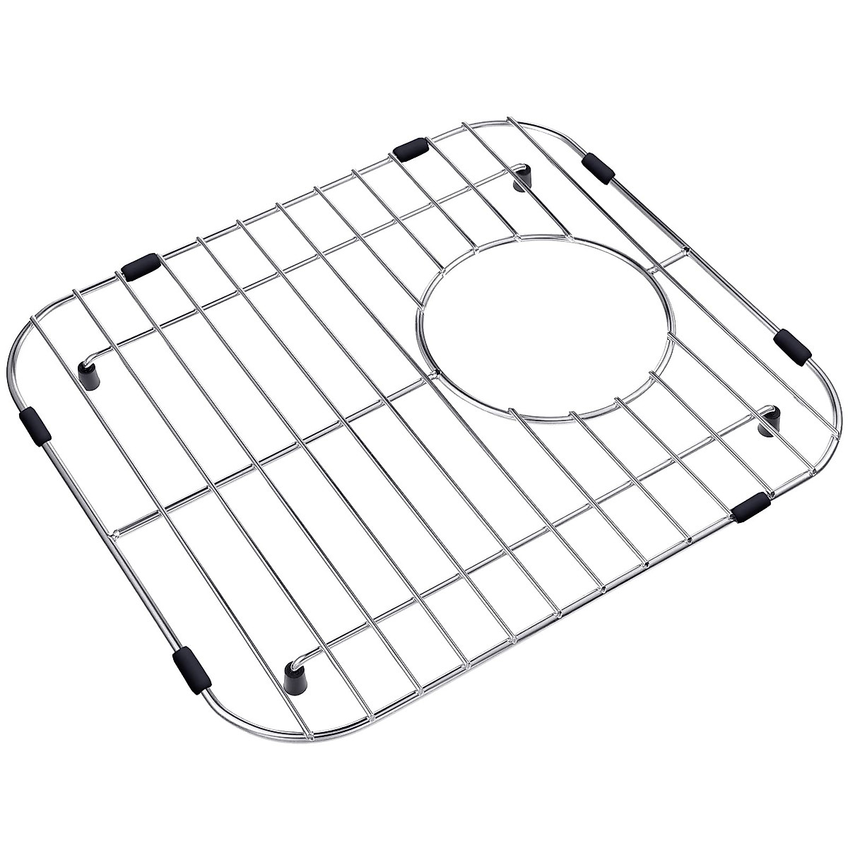 Rubber Feet for Sink Grid Sink Protecter Rubber Grid Kitchen Sink Wire Protective Rack Feet Grate Rubber Wire Bumper Replacement Protector Parts for Kitchen Rack, 60 Pieces (Black) (Black)