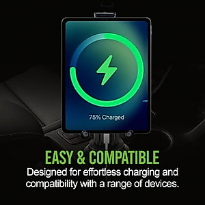 Cellet Universal 360 Adjustable Cup Holder Tablet Automobile Mount Cradle Compatible to Apple IPad Pro 12.9 IPad 9.7-inch Air 2019 IPad Mini 4 Samsung Galaxy Tab S4 S5e Surface Go Pro 6(PHC670M) 13in