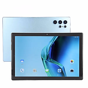 Gugxiom 10.1 Inch Tablet, 5G WiFi Tablet, 8GB RAM 128GB ROM, Dual SIM, Dual Standby, Dual Camera, 3200x1440 Resolution, Android 11 Support, for Home Office (Blue)