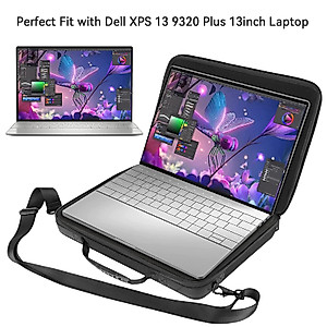 Smatree 13-14inch Hard Shoulder Bag for MacBook Pro 2024 M4/2023/2021 A2918/A2992,MacBook Air 2024/2022 A3313/A2681,iPad Pro M4 2024,ASUS Chromebook Flip,Microsoft Surface,Samsung,Carring Bag(Black)