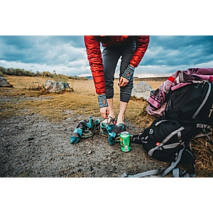 Darn Tough Women's Bear Town Micro Crew Lightweight with Cushion Sock (Style 1970) - Aqua, Large