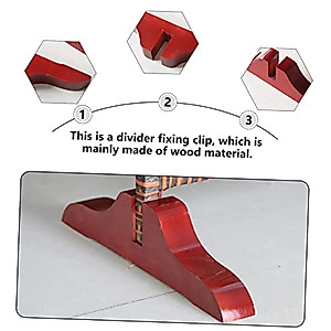 MERRYHAPY 2pcs Screen Base Screen Clips Door Divider Clamps Room Partitions Office Decor Home Decor Room Divider Feet Holder Fold Down Desk Plastic Partition Bracket Partition Support Bases