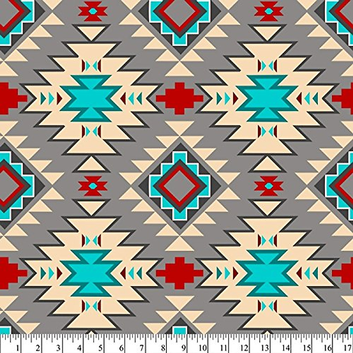 Southwest Argyle Cotton Fabric by The Yard, Precut 1 Yard Pieces