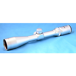 Hammers Silver Chrome Mil Dot 3-9x40 10/22 .22 Mag Hunting Plinking Rifle Scope with Weaver Rings