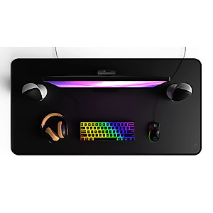 Wraptor Gaming Mouse Pad Extended Extra Large XXL Black 36x18 with Stitched Edges - Laptop, Computer & PC Desk Mat - Nonslip (XXL Extended)