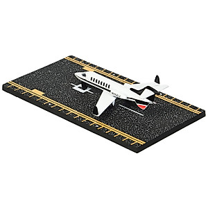 Hot Wings Planes Private Jet with Connectible Runway,White & Black