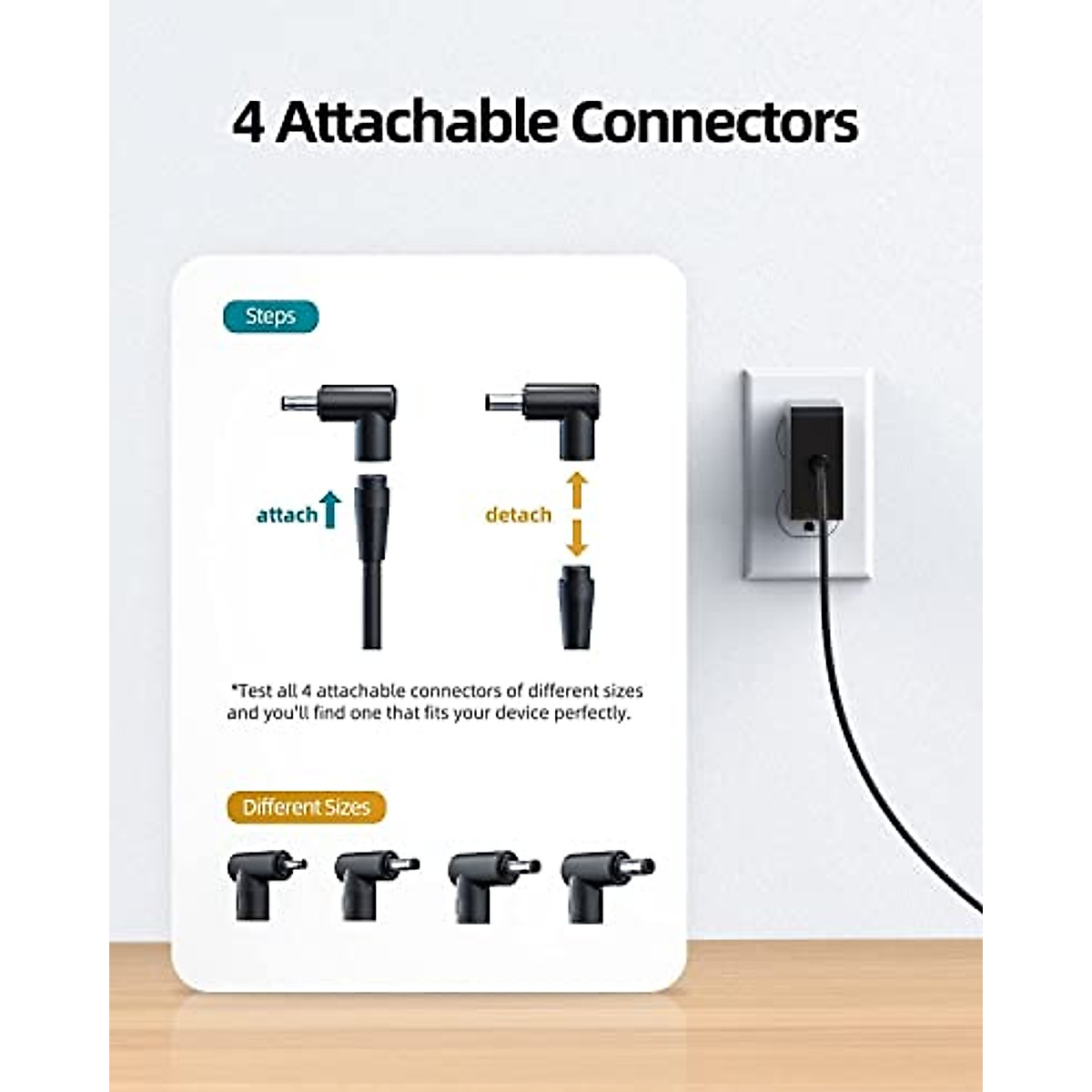 Charger for Asus Laptop, Vivobook, Zenbook, (Safety Certified by UL), Round Power Connector, 65W, 45W, 33W