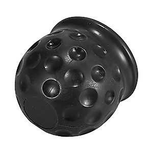 X AUTOHAUX 2pcs Universal Trailer Hitch Ball Cover Waterproof Dustproof 50mm ID Black for Car Truck RV Boat