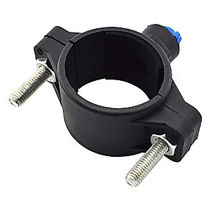 SDTC Tech 1-Pack Drain Saddle Valve with 1/4" Quick Connect Plastic Water Filters Valve Clamp for Reverse Osmosis System