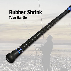 Fiblink Surf Spinning Fishing Rod Graphite Travel Fishing Rod (10 Feet - 2Pcs (Blue))