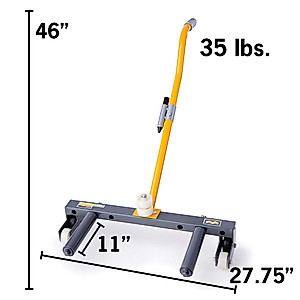WINNTEC Rolling Wheel Dolly for Changing Car, Truck, Skid Steer, ATV, and Trailer Tires, Tire Lift for Large and Small Vehicles, 3 Roller Positions, 485 Pound Capacity