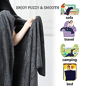 NANPIPER Flannel Fleece Blanket Hoodie Wearable Super Soft Throw Blanket Hot Stamping Pineapple Pattern Microfiber Fleece Throw for Sofa Couch Throw Size (Grey,50"x65")