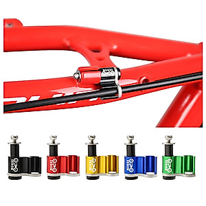 5pcs Bicycle Cable Guide, Bike Oil Tube Fixed Hose Wire Clips Clamps with Wrenches for MTB Road Bike Brake Derailleur Shift Cables (Green)