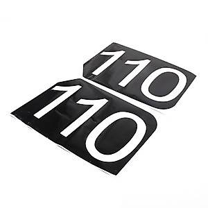 Black & Carbon Fibre Tecture Car Vinyl Decal Front Fender Stickers Section Side Scuttles Compatible for Land Rover Defender 130 110 90 2020 2021 2022 2023 2024 PVC Accessories (for 110, Black)