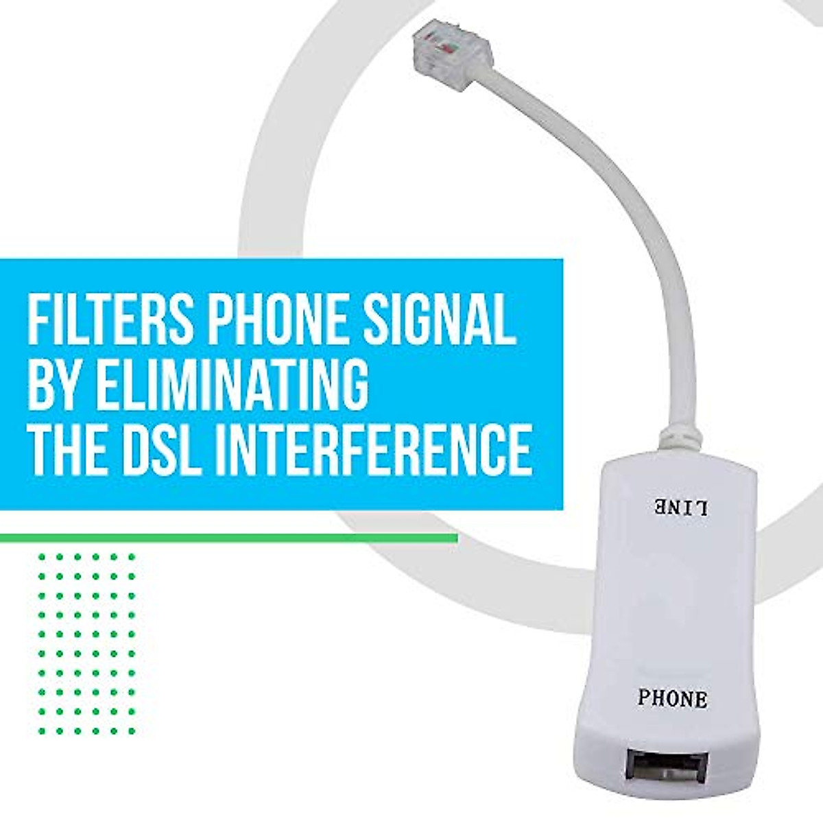 InstallerParts DSL Modem Phone Filter - for Interference Elimination ...