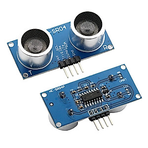 CUQI Ultrasonic Module Distance Measuring Sensor Module Kit, Transmitter and Receiver Module Compatible with DIY Robot Car/Raspberry Pi 4B, 3B+, 3B (4PCS)…