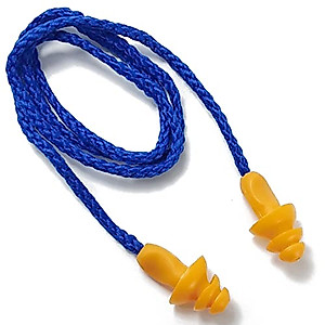 GXXMEI 100 Pairs Corded Ear Plugs Reusable Silicone Earplugs with String Banded Ear Plug Sleep Noise Cancelling for Hearing Protection