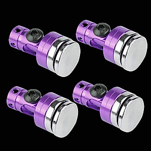 Invisible Body Post Mount, 4Pcs Aluminum Magnetic Invisible Body Post Mount for Scx10 4Wd 1:10 Rc Car Model Body Post Mount (Yellow, Black, Purple) (Purple) Rc Magnet Body Mounts Rc Magnetic Body