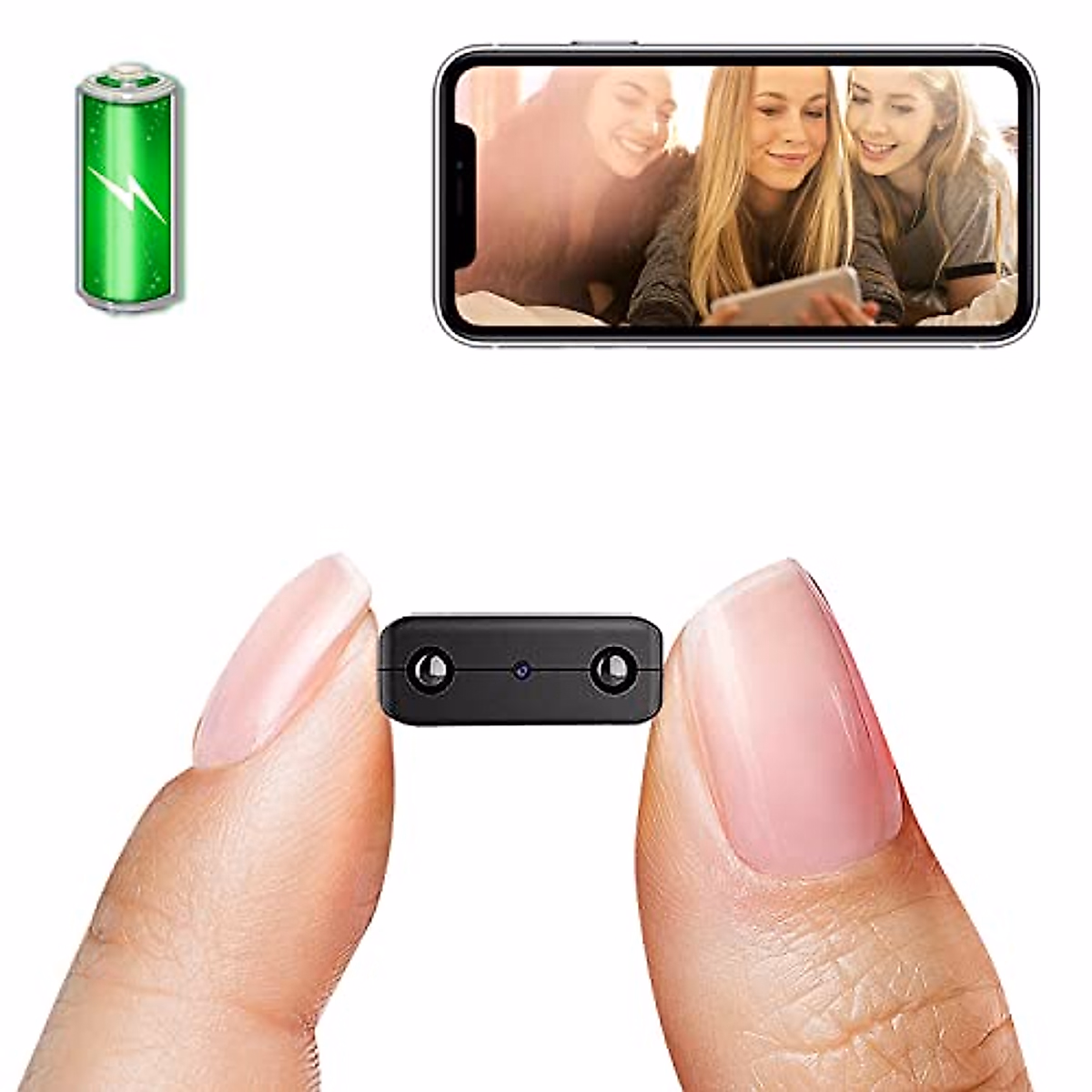 Battery Baby Monitor Wireless WiFi Camera, HD1080P Wireless Security Camera,Portable Surveillance with Night Vision,Motion Detection,Cloud Storage Remote Viewing for Security with iOS Android APP