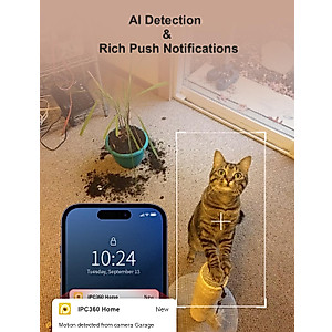 Rreslicam E26 Garage LED Light with Smart Security Camera, 30W 5000LM, Suitable for Garage, shed, Studio, Hallway, Laundry Room, etc. Timed Lighting, Motion-Activated Lighting, AI Monitoring
