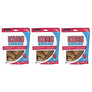 KONG Stuff'N Ziggies Large Dog Treat, 8-Ounce (Pack of 3)