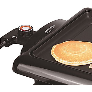 Brentwood TS-840 Non-Stick Electric Griddle with Drip Pan, 10 x 20 Inch, Black