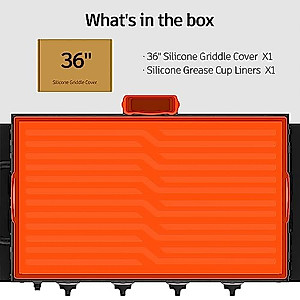 Griddle Mat 36 Inch for Blackstone Grill Heavy Duty Food Grade Silicone Mats for Blackstone Griddle Protect Griddle from Rodents, Insects, Debris and Rust, All Season Cooking Protective Cover