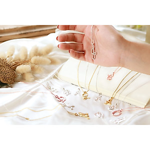 SEA OF ICE J Necklace Initial Alphabet Letter Pendant Necklace Sterling Silver Necklace for Women