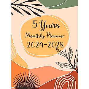 2024-2028 Monthly Planner 5 Years: Calendar 60 Months organizer and Planning 2024-2028, 5 Years calendar and schedule ahead for your project, 171 Pages.
