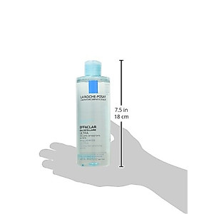La Roche-Posay Effaclar Micellar Cleansing Water Toner for Oily Skin, Oil Free Makeup Remover, Safe for Sensitive Skin with Thermal Spring Water, 13.52 Fl Oz (Pack of 1)