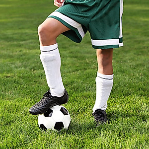 12 Pairs Youth Soccer Shin Guards Lightweight Breathable Child Calf Protective Gear Soccer Equipment Kids Shin Guards for 4-12 Soccer Boys and Girls Children Teenagers（L，8-12 years old）