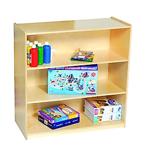 Contender 3 Shelf Kids Storage Solution | Wooden Bookshelf / Toy Organizer for Kids