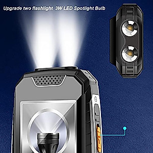 2G Senior Cell Phone Unlocked, 2.8 Inch HD Screen SOS Large Buttons Dual SIM Phone with Emergency Light, 13800mAh Battery Senior Basic Phone (Black)